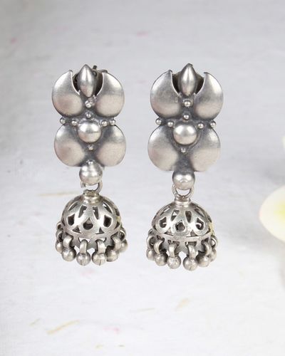 Ghungroo push lock earrings by Studio B 40 | The Secret Label