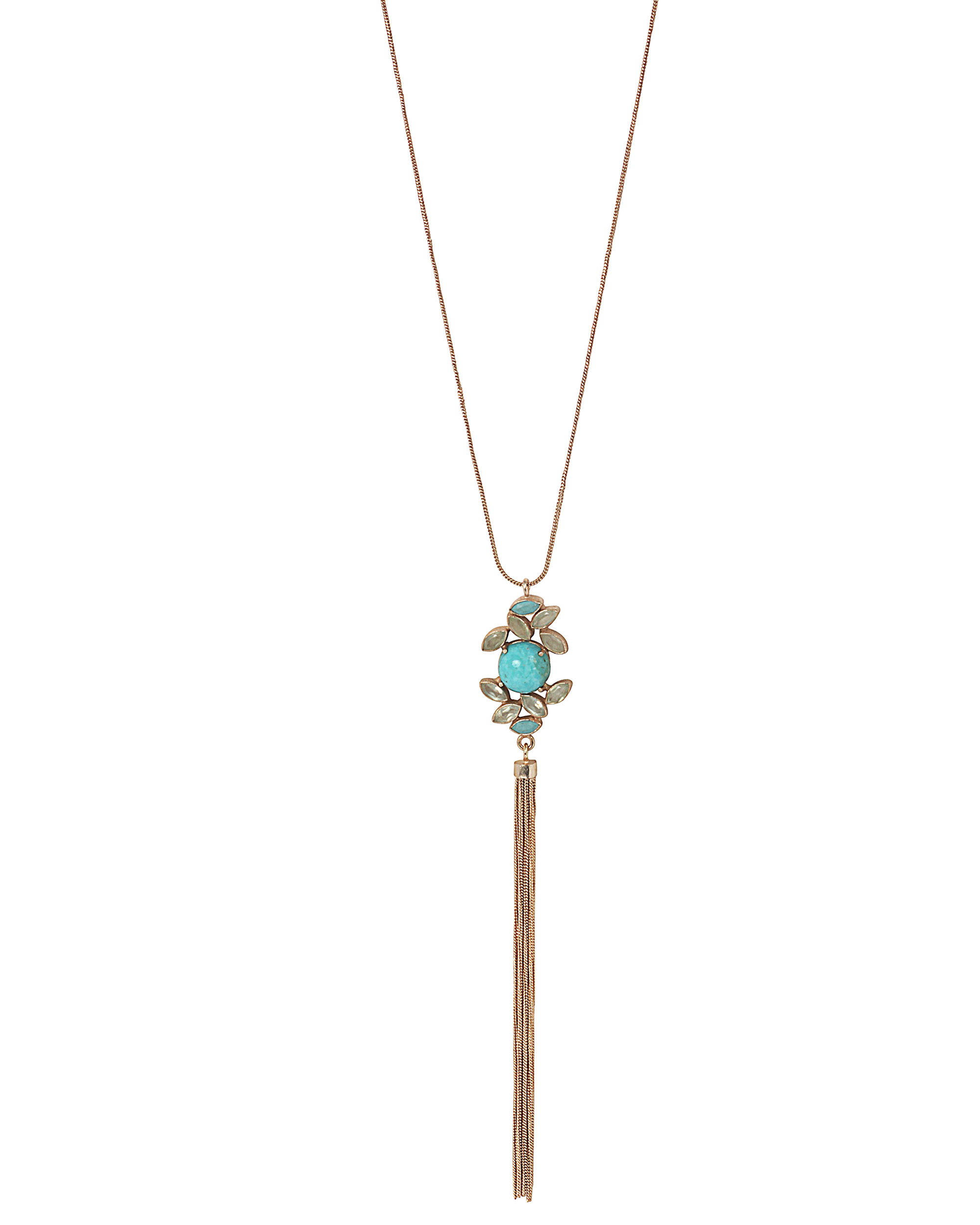 Cyan Tassel Necklace by Atelier Mon | The Secret Label