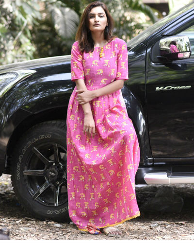 Pink Rickshaw Dress by Miar | The Secret Label