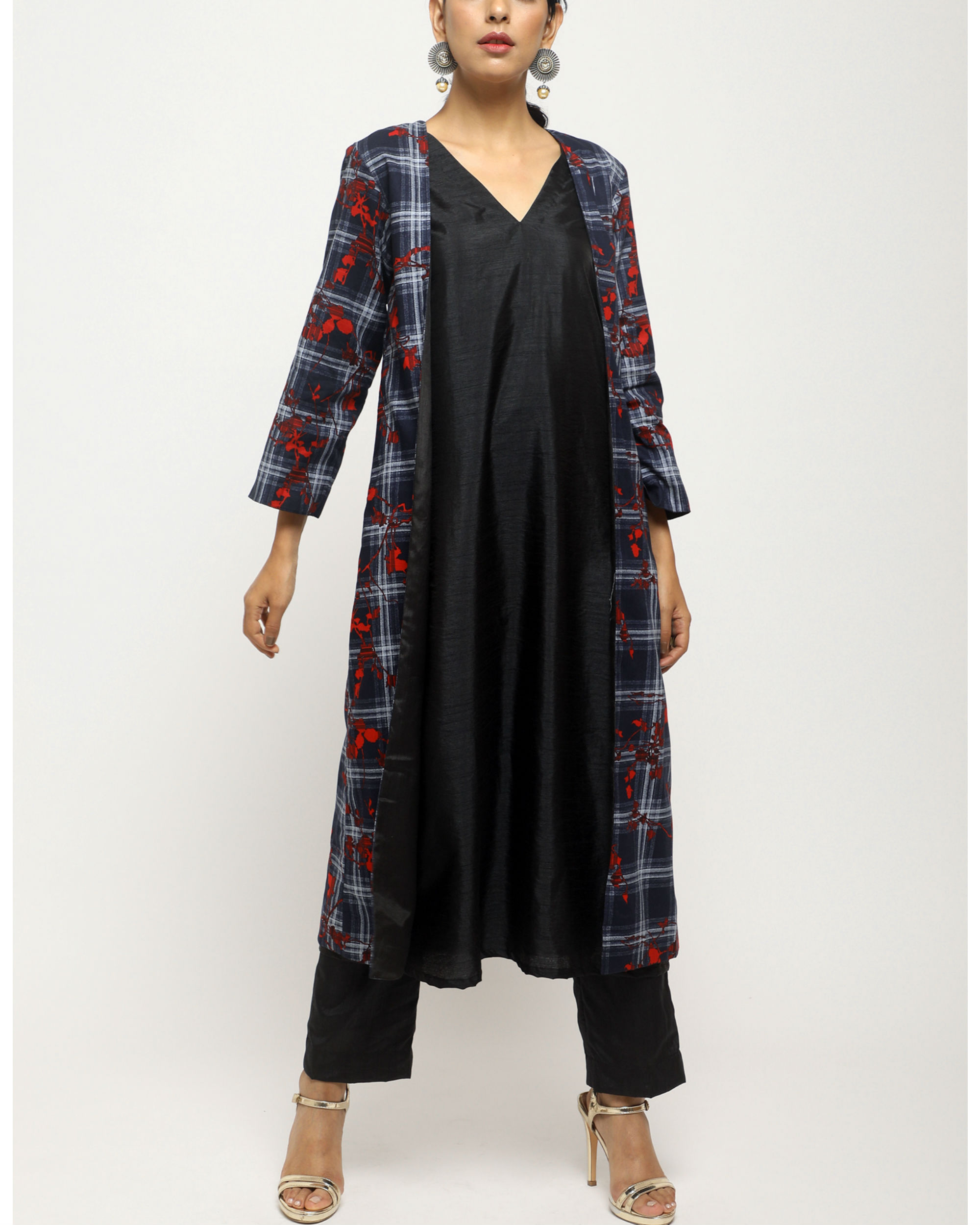 Black and red printed jacket by trueBrowns | The Secret Label