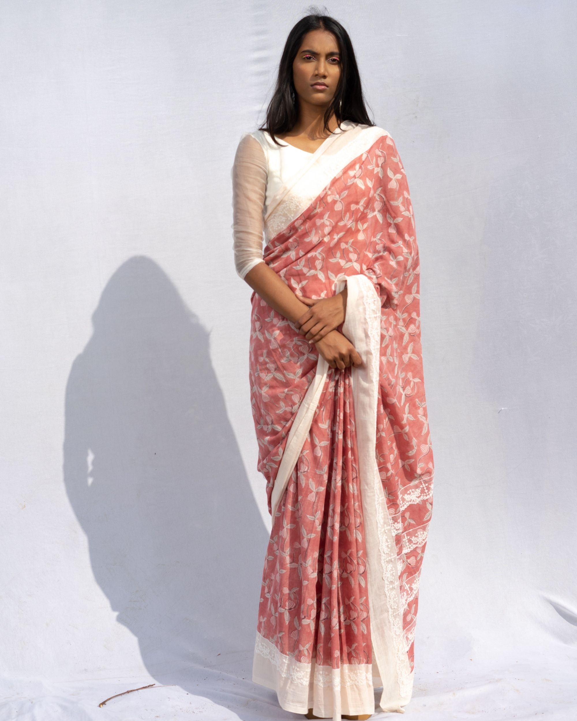 Pretty pink sari by I L A M R A | The Secret Label
