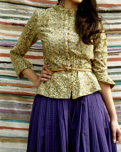 Olive sadri by Itr | The Secret Label