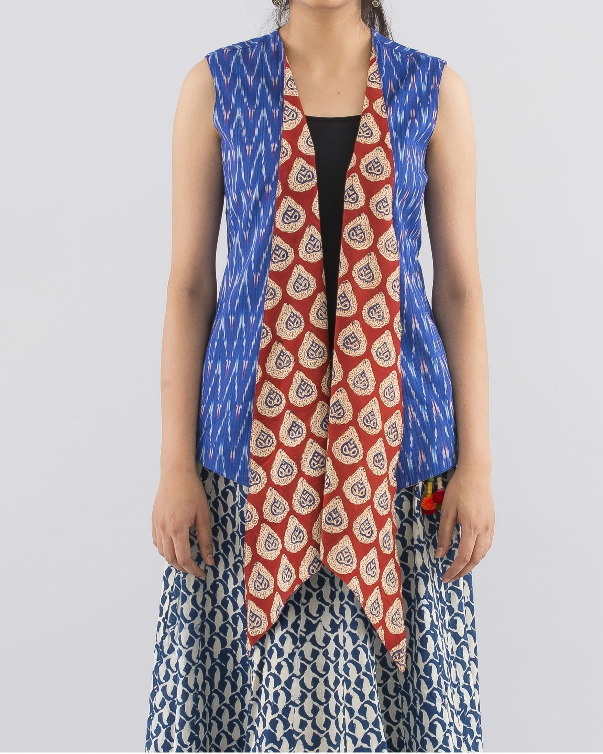 Red and blue jacket by Soul Roots | The Secret Label