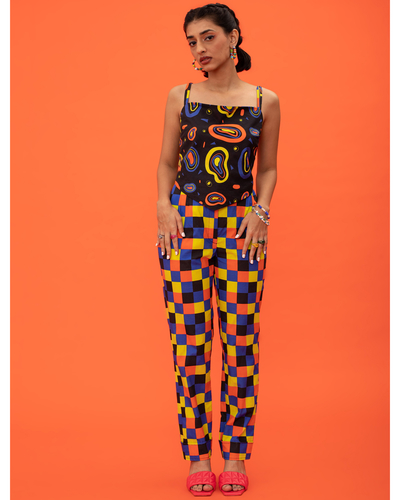 Multicolor on black reversible top by Label Graph | The Secret Label