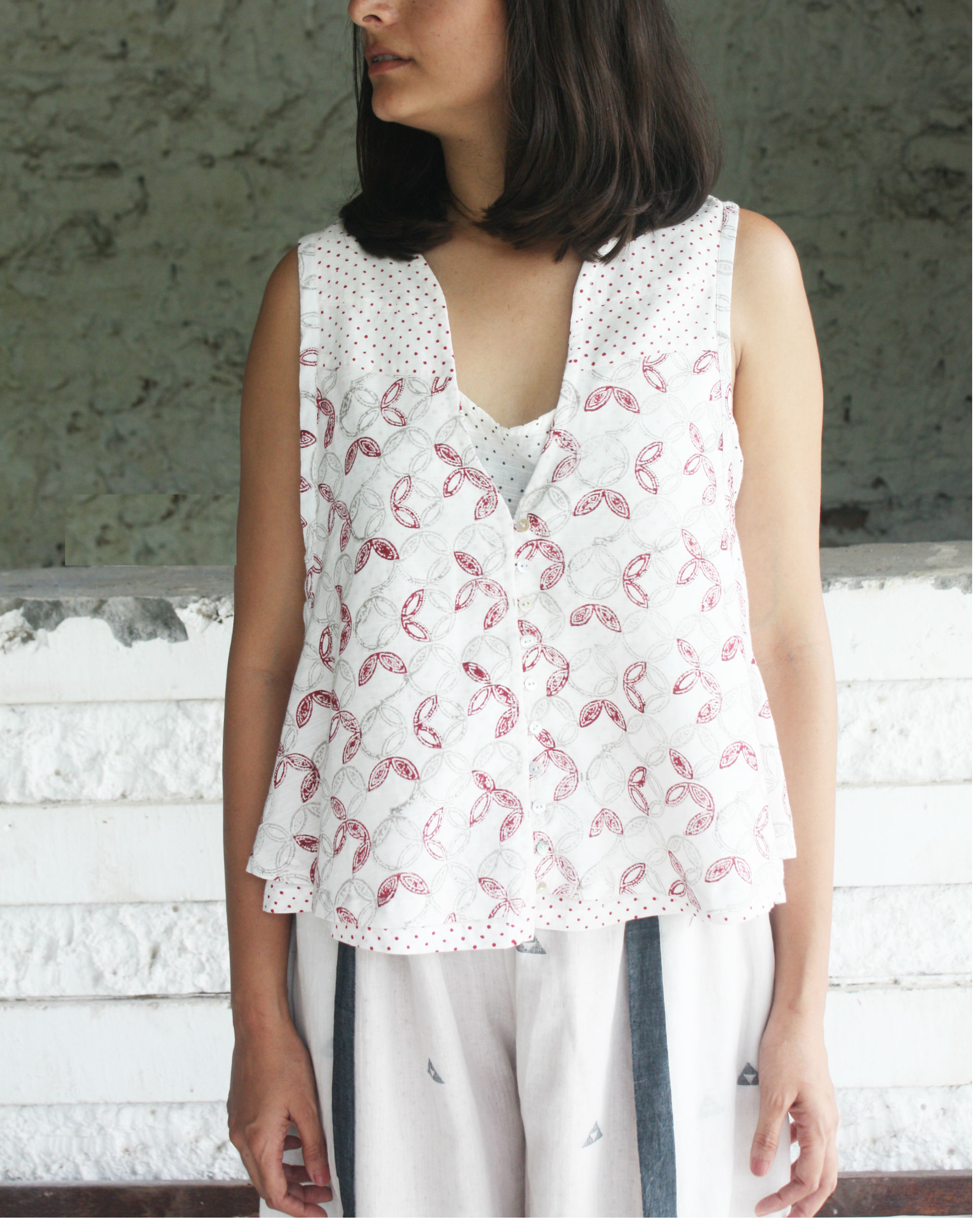 White double layer top by Twofold | The Secret Label