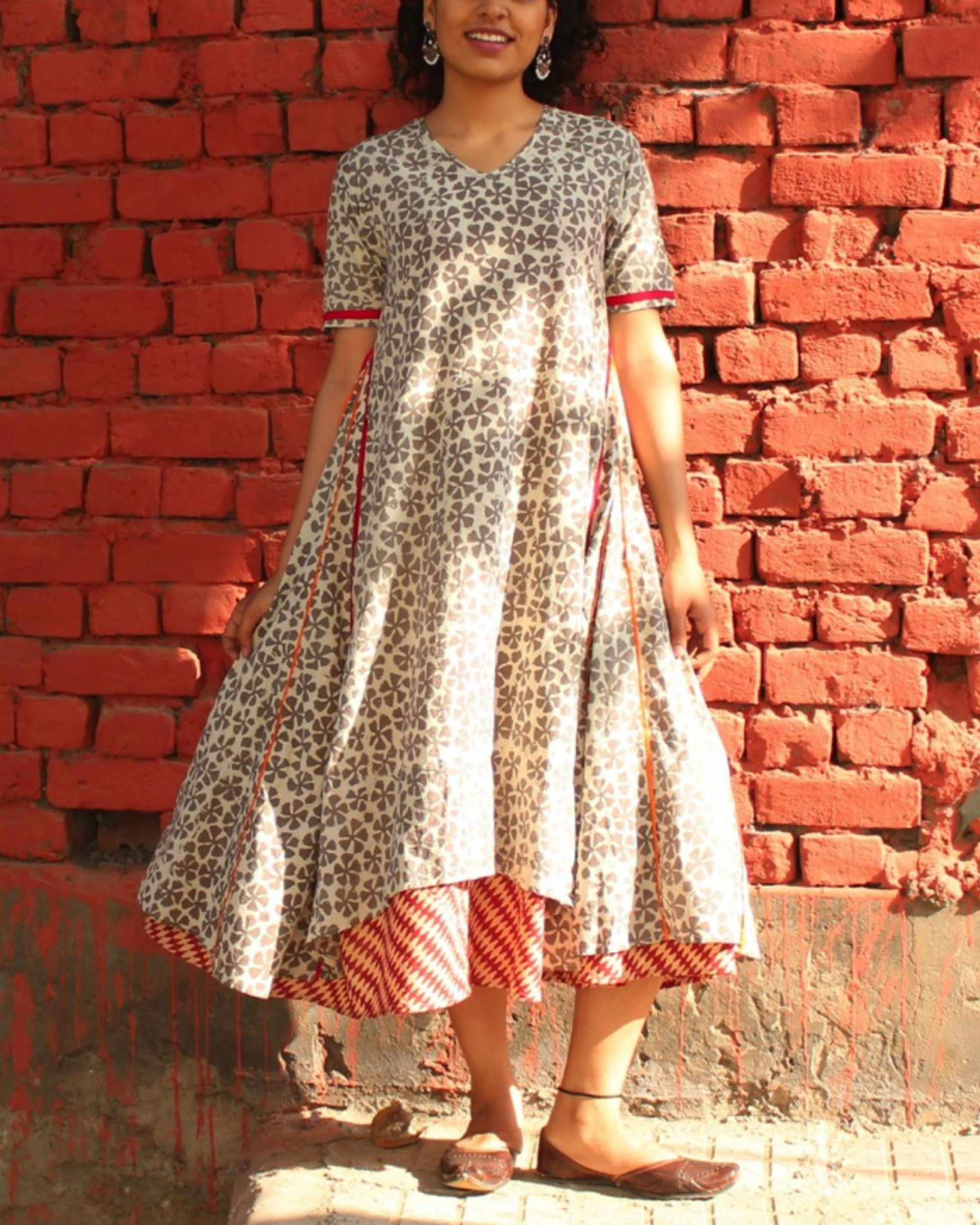 Cocoon flared dress by Charkhee Women | The Secret Label
