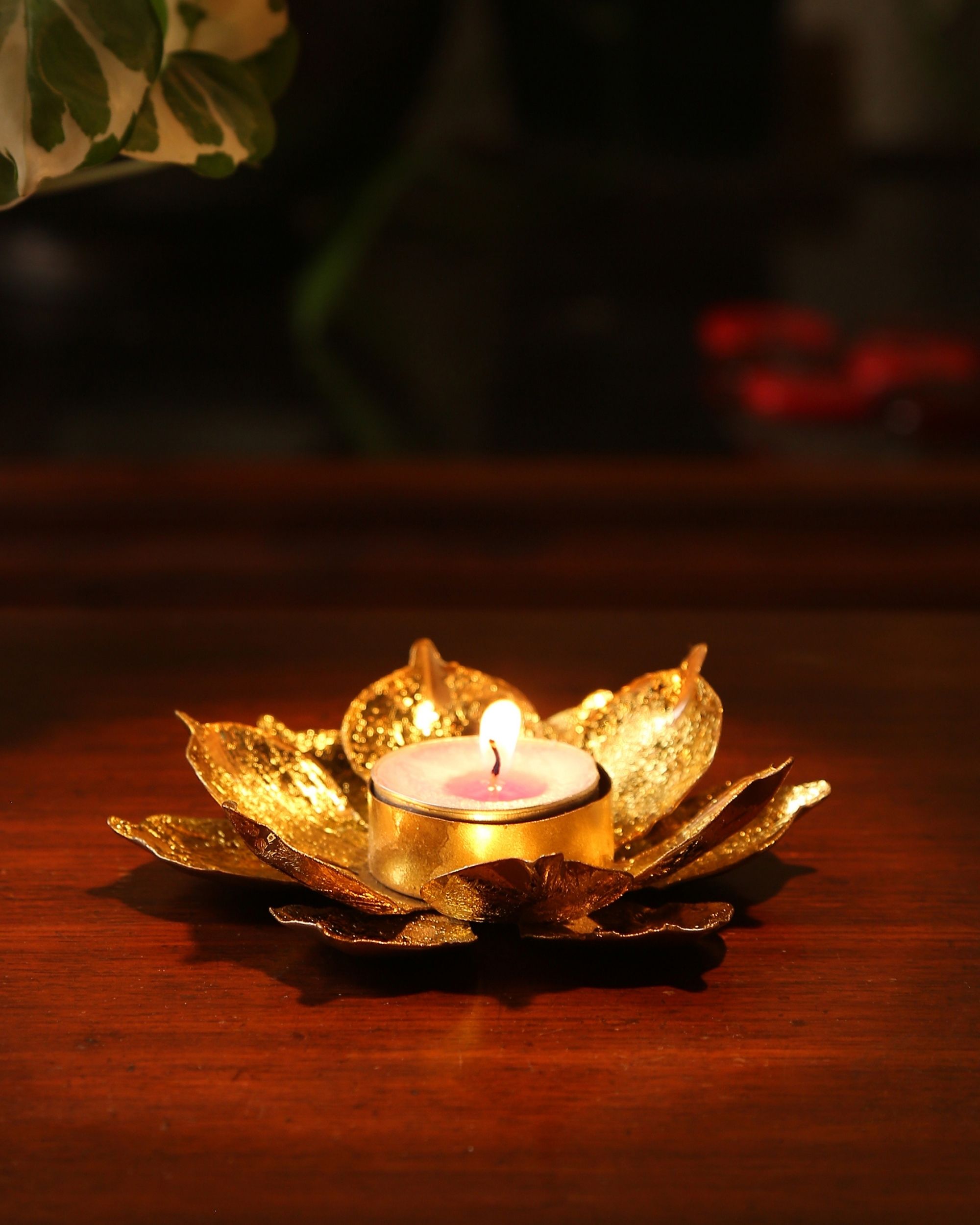 Lotus design tea light holder by Amoliconcepts | The Secret Label