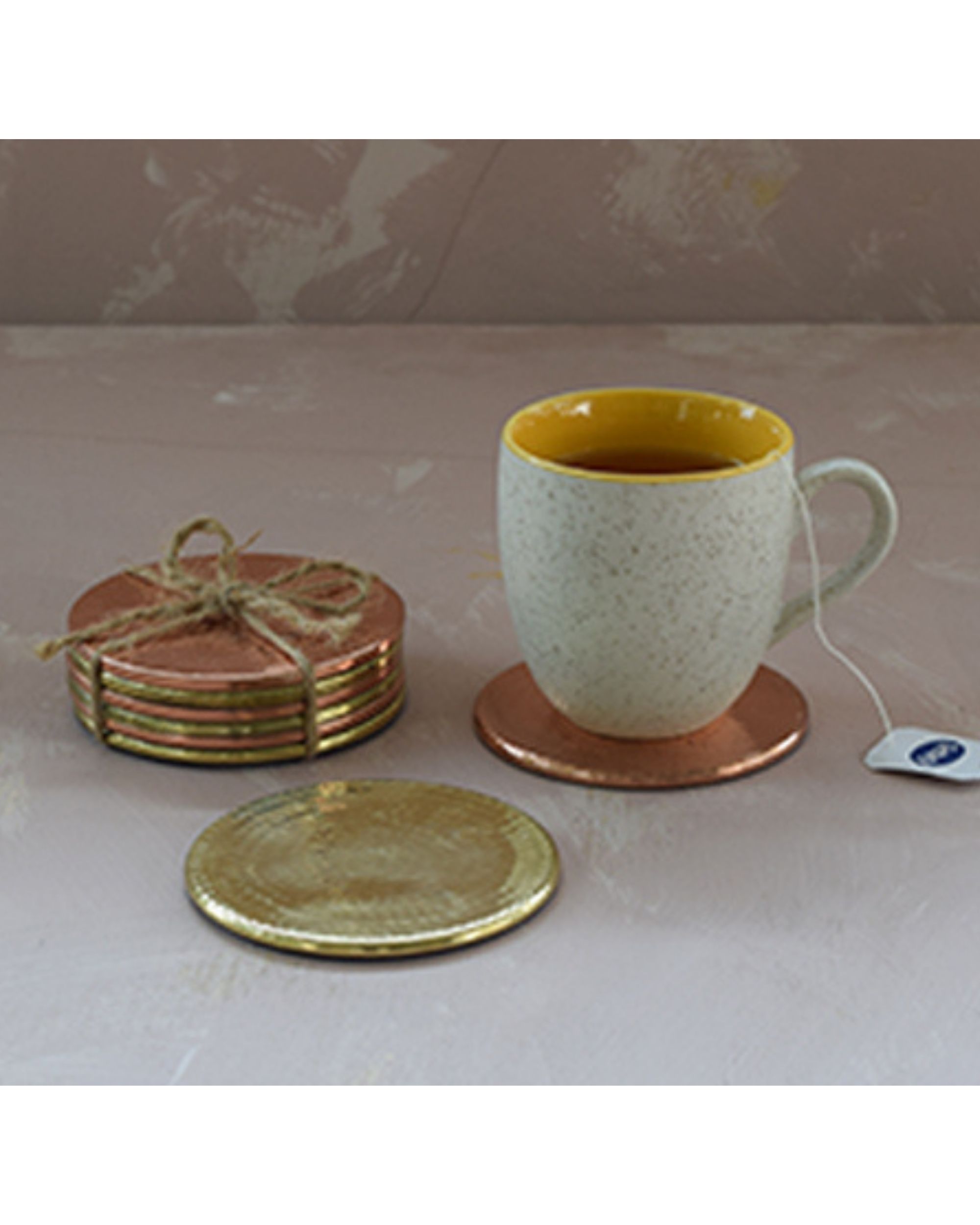 Copper coaster set - set of 6 by Studio Coppre | The Secret Label