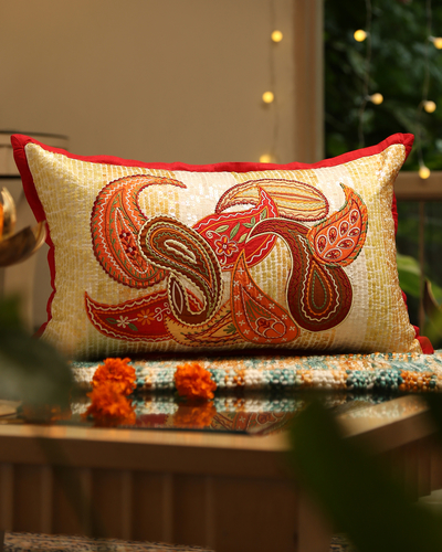Paisley patchwork rectangular cushion cover by Amoliconcepts | The ...