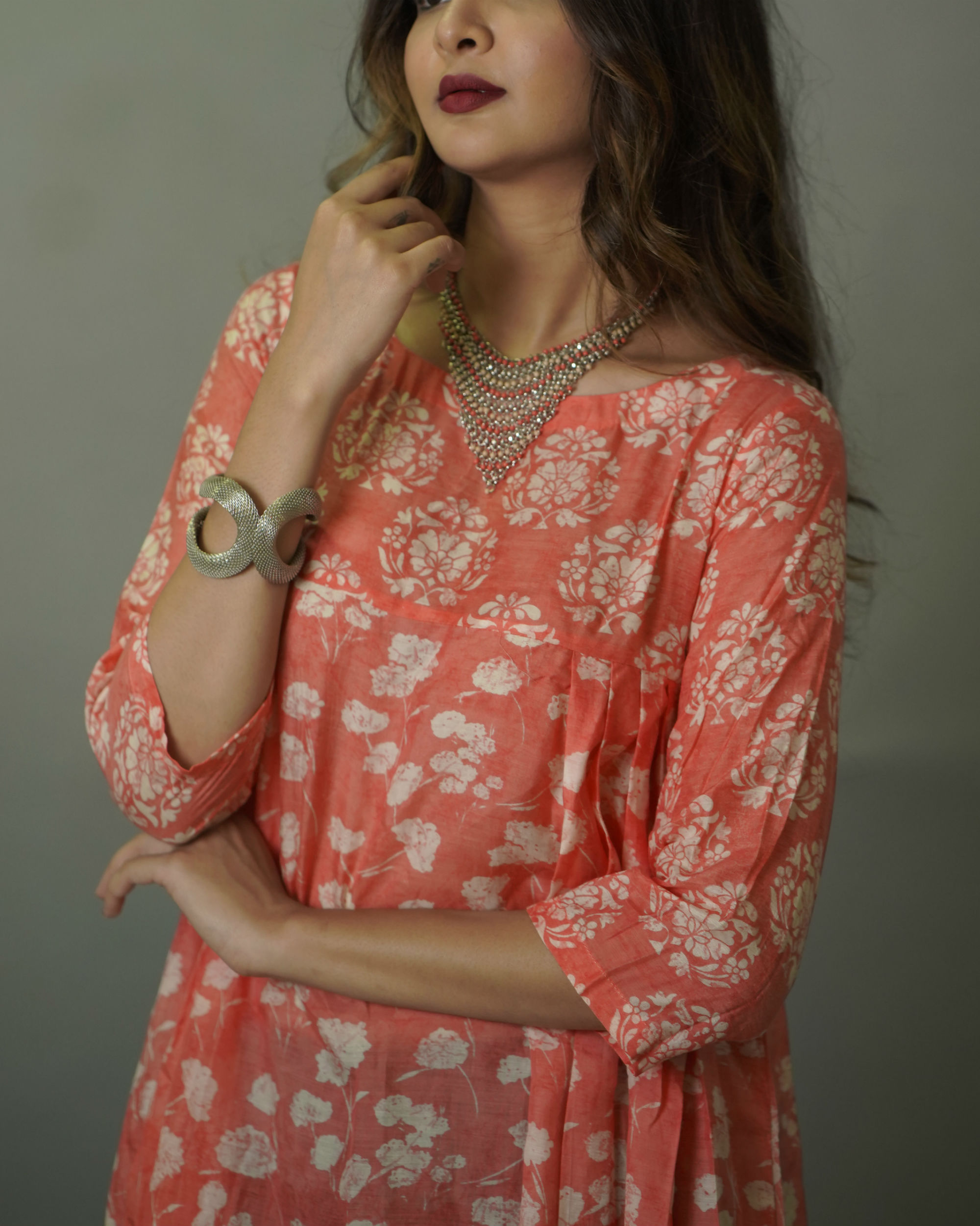 Pink tunic with jacket by Mint Mauve | The Secret Label