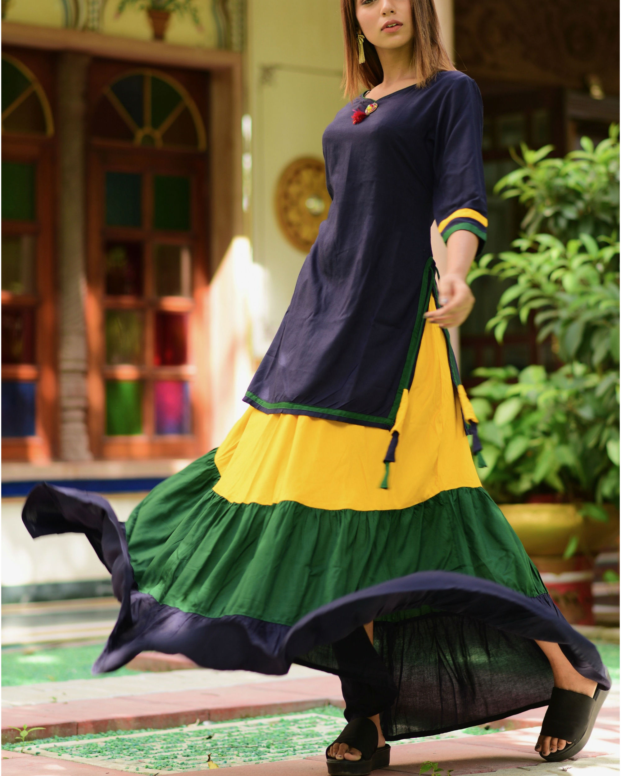 Multiple layer skirt dress by Thread and Button | The Secret Label