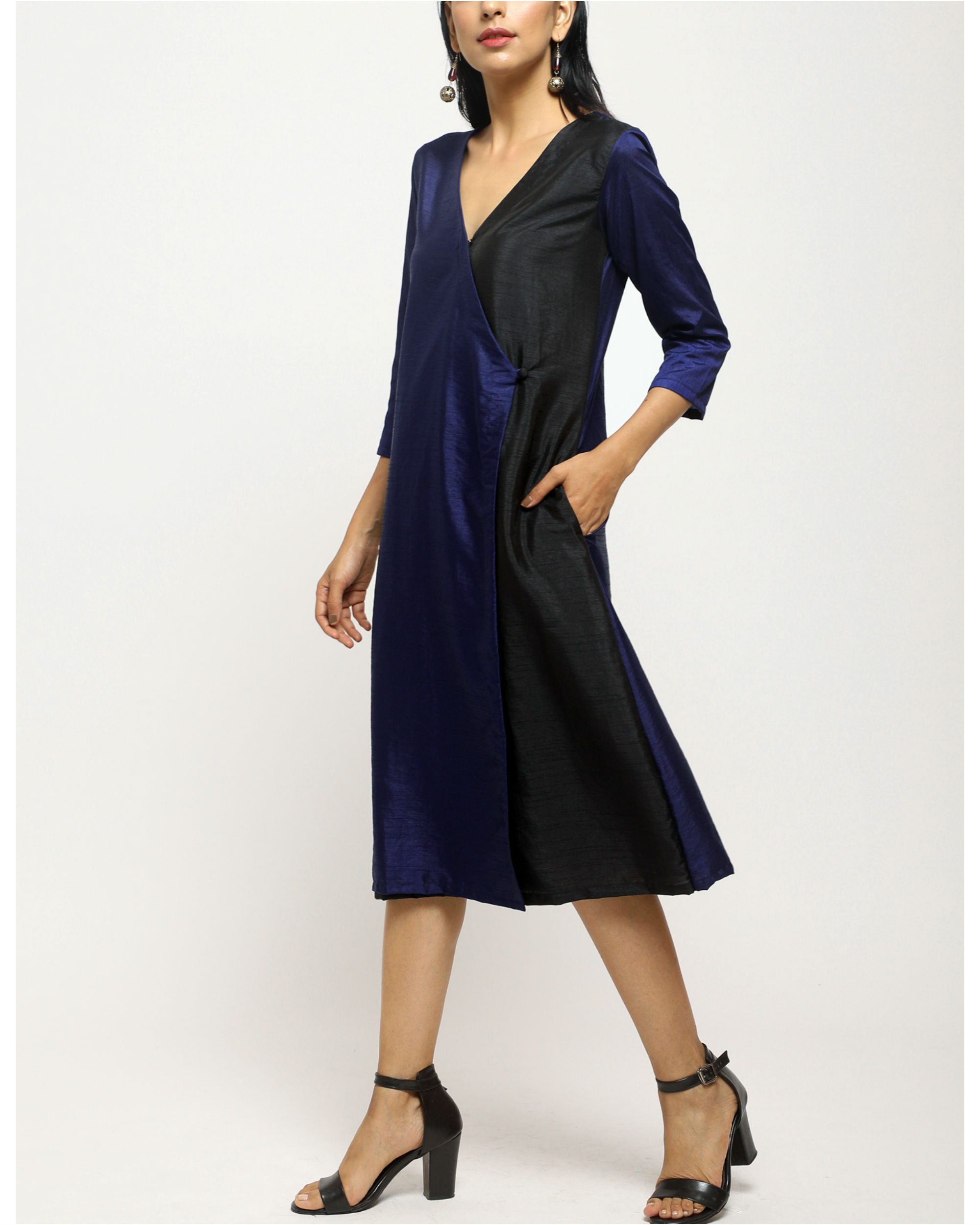 Blue overlap dress by trueBrowns | The Secret Label
