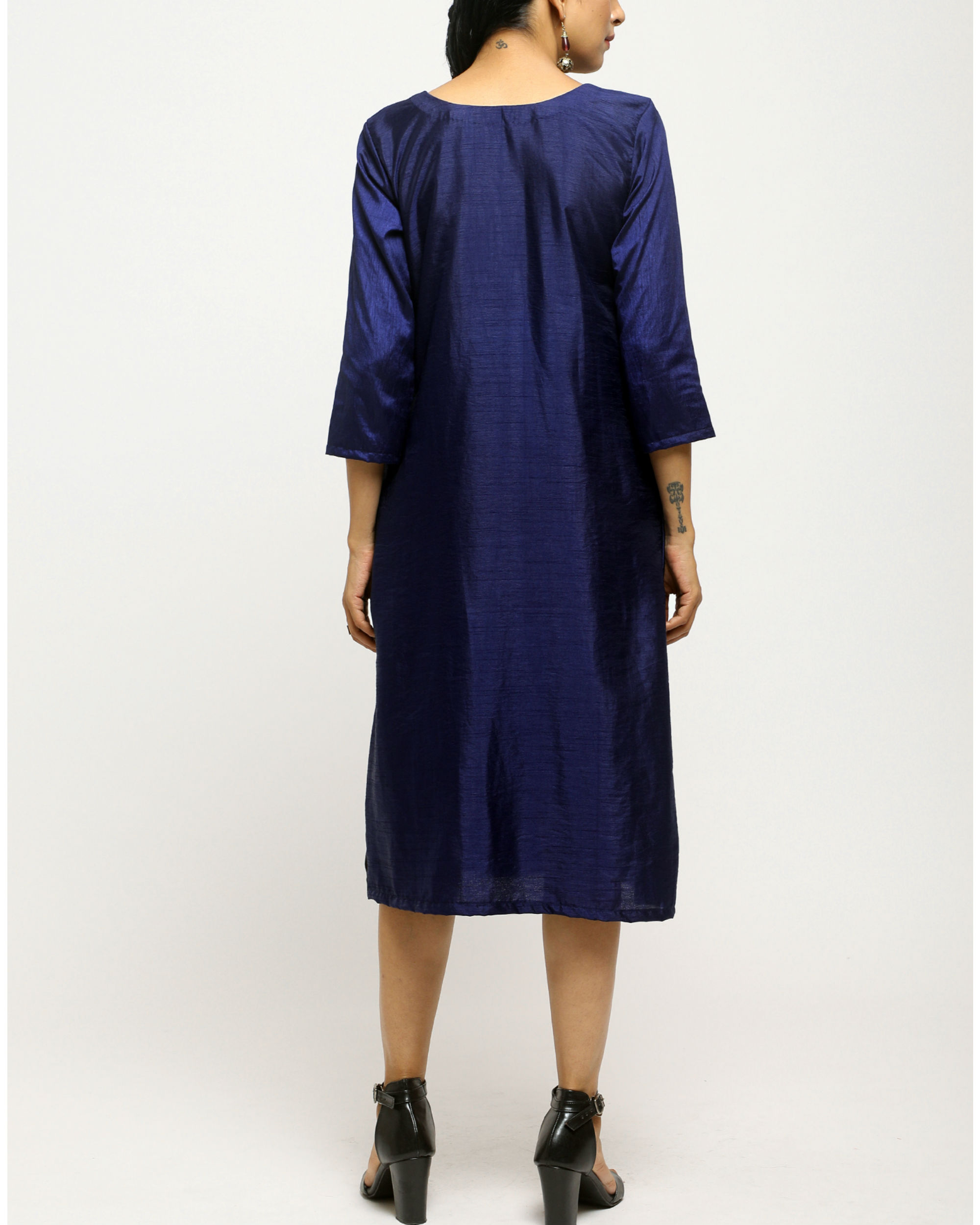 Blue overlap dress by trueBrowns | The Secret Label