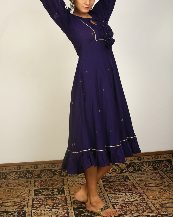 Flared and frill dress by Bebaak | The Secret Label