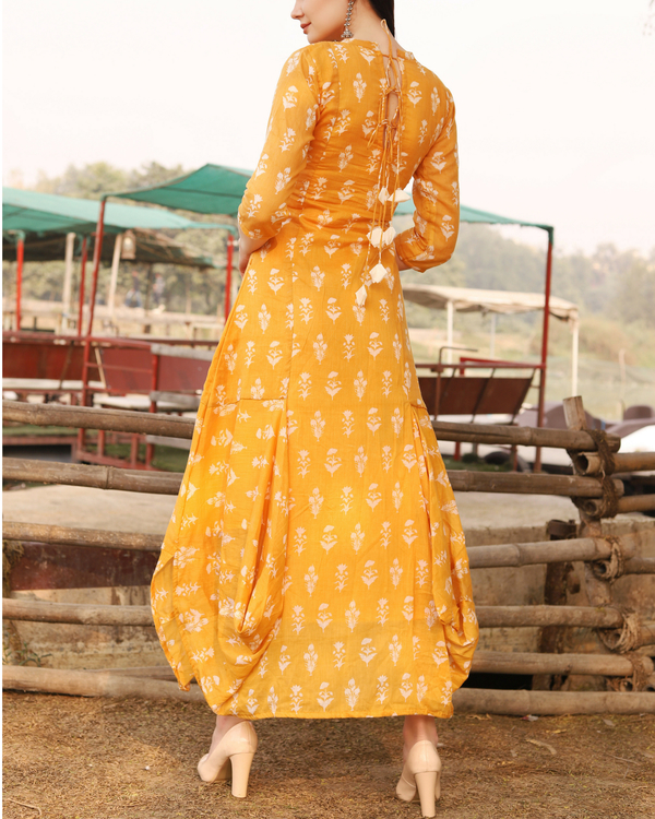 Breezy yellow dress by Desi Doree | The Secret Label