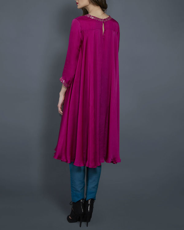 Pink embroidered tunic by Ritu Jain Singh | The Secret Label