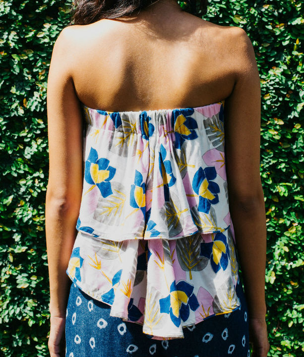 Gardenia high low ruffle top by Jodi | The Secret Label