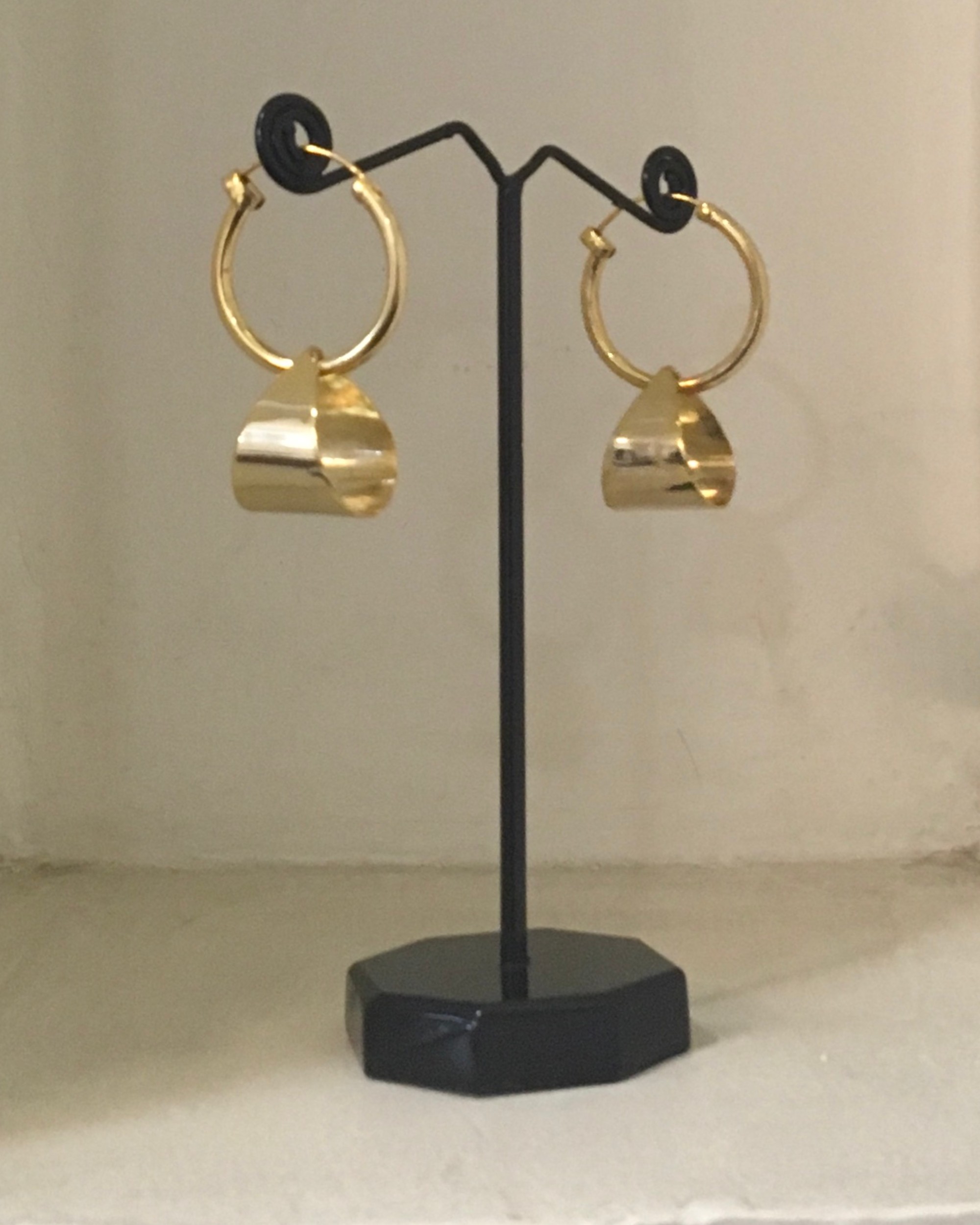 Gold-toned detachable hoop earring by House Of Balee | The Secret Label