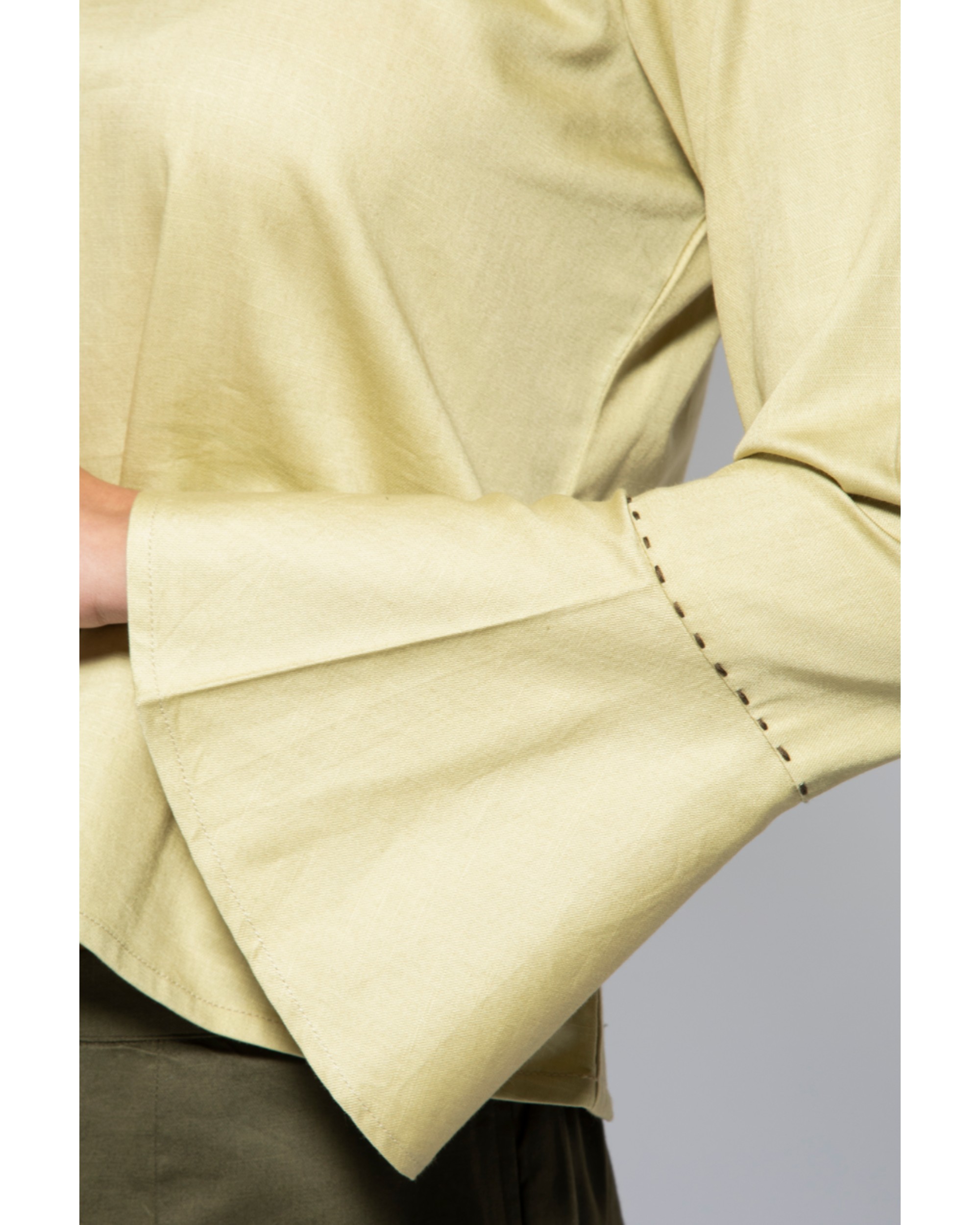 Light olive green crop top by Santav | The Secret Label