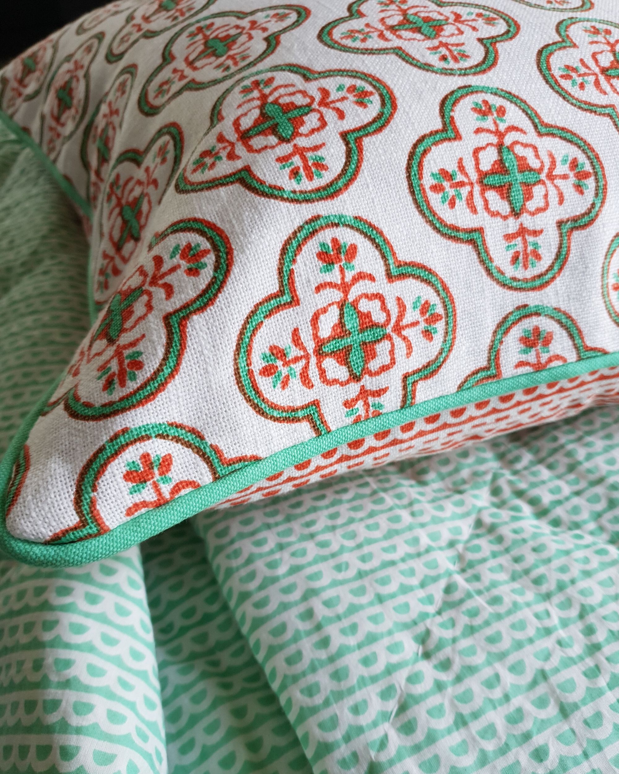 Souk mint cushion reversible cushion cover by MODERN ELEMENTS | The ...
