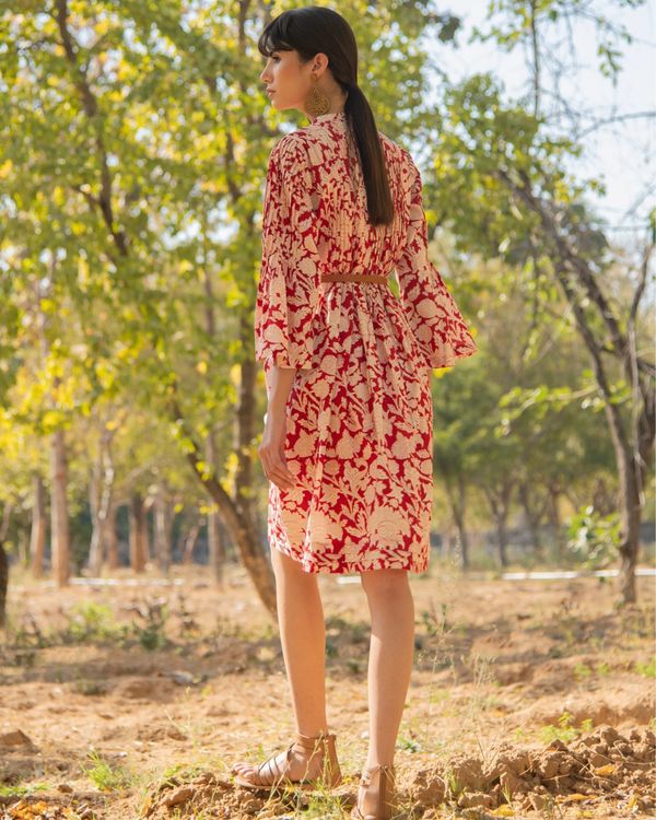Red rose dress by Marche | The Secret Label