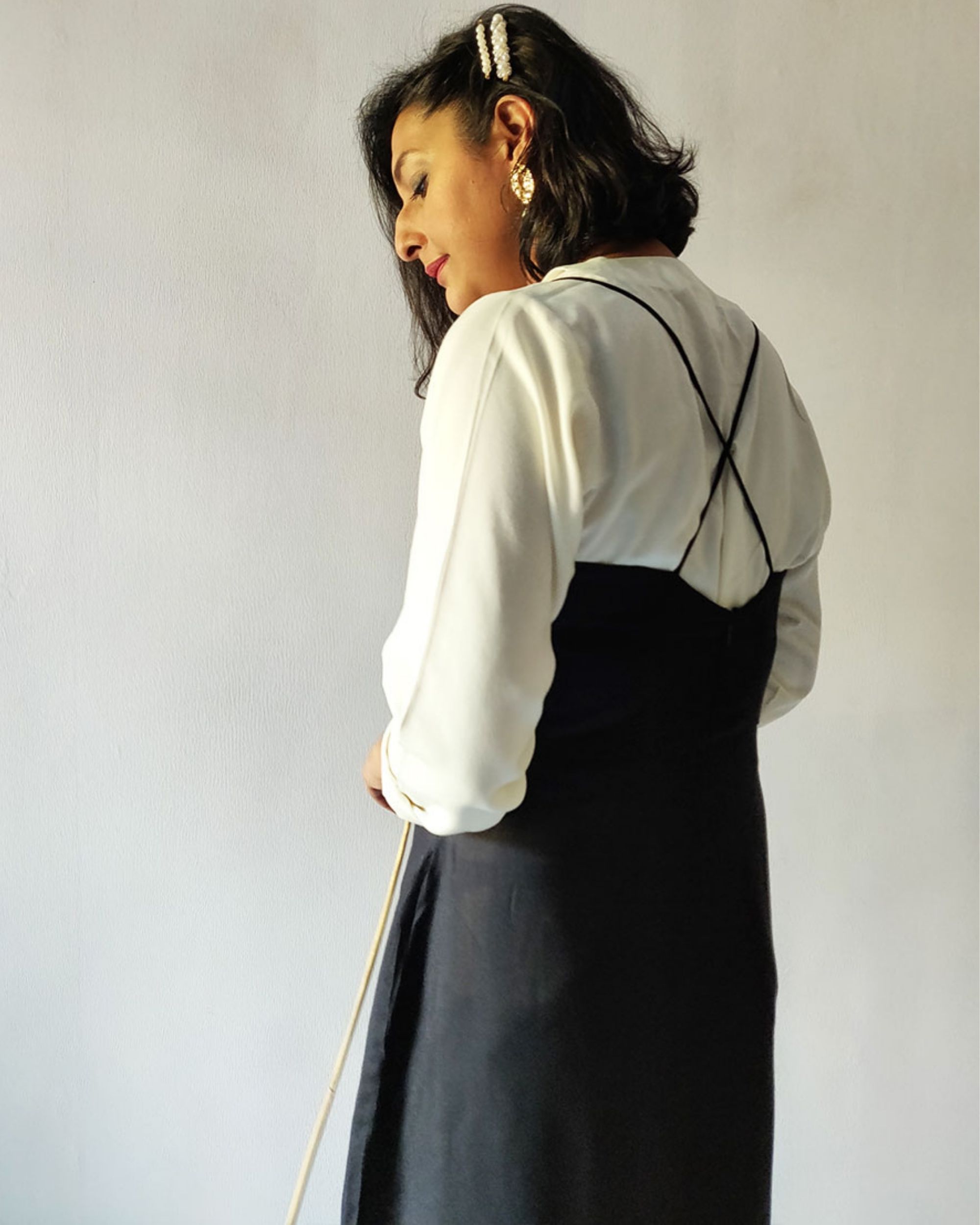 Black strappy dress by Why So Blue | The Secret Label