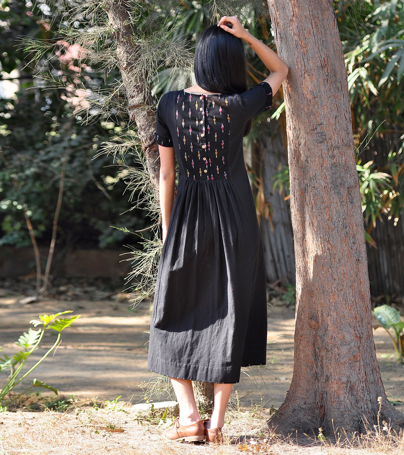 Black boho maxi by Khara Kapas | The Secret Label