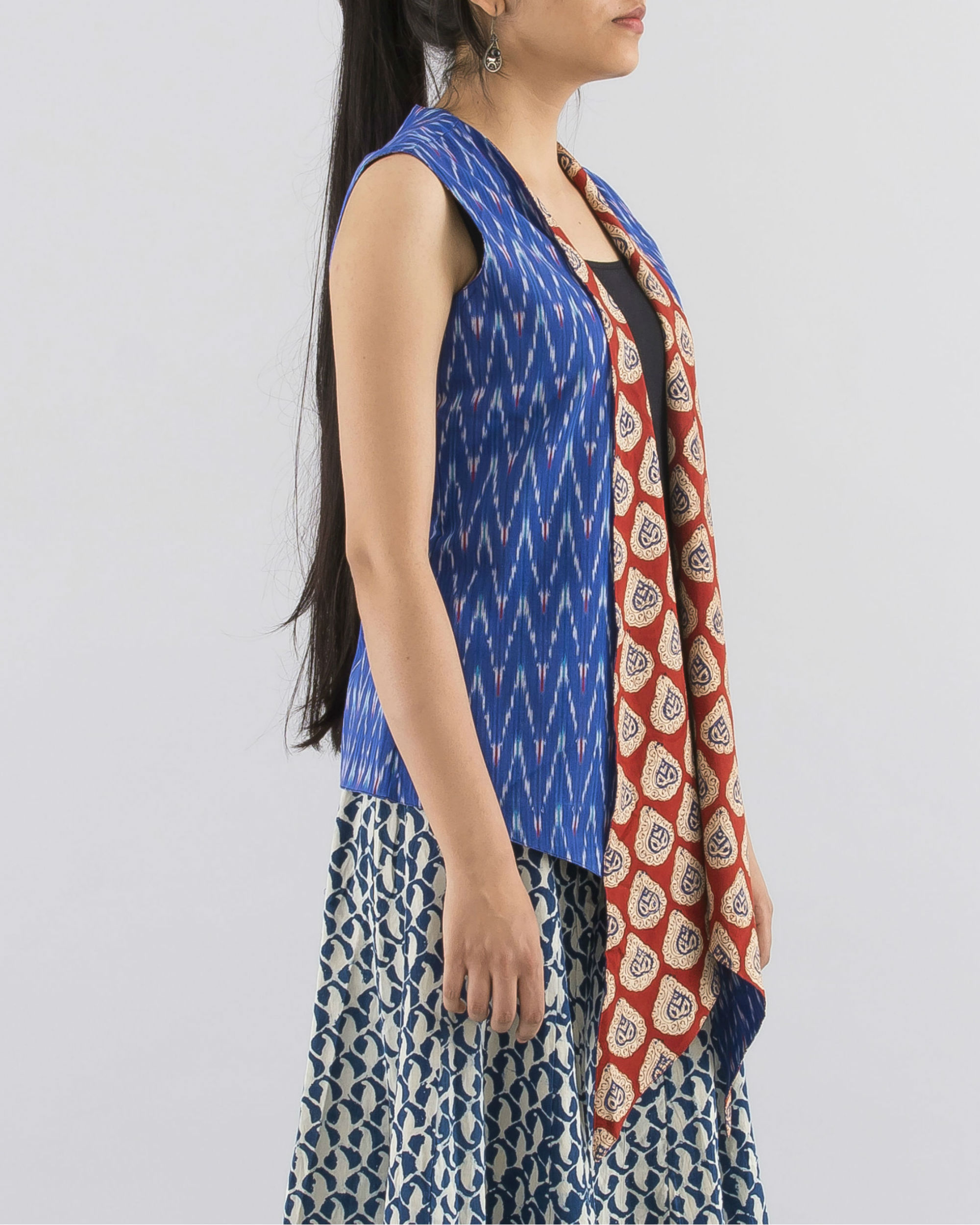 Red and blue jacket by Soul Roots | The Secret Label