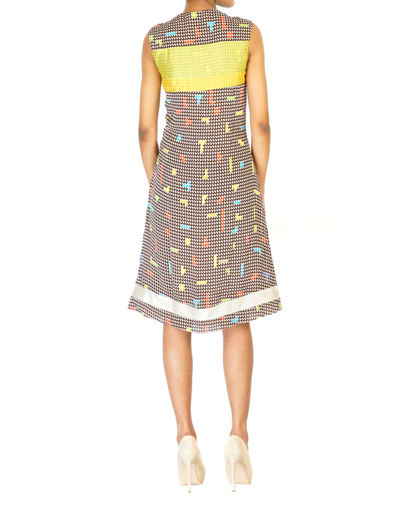 Digitally printed georgette dress by Josh Goraya | The Secret Label