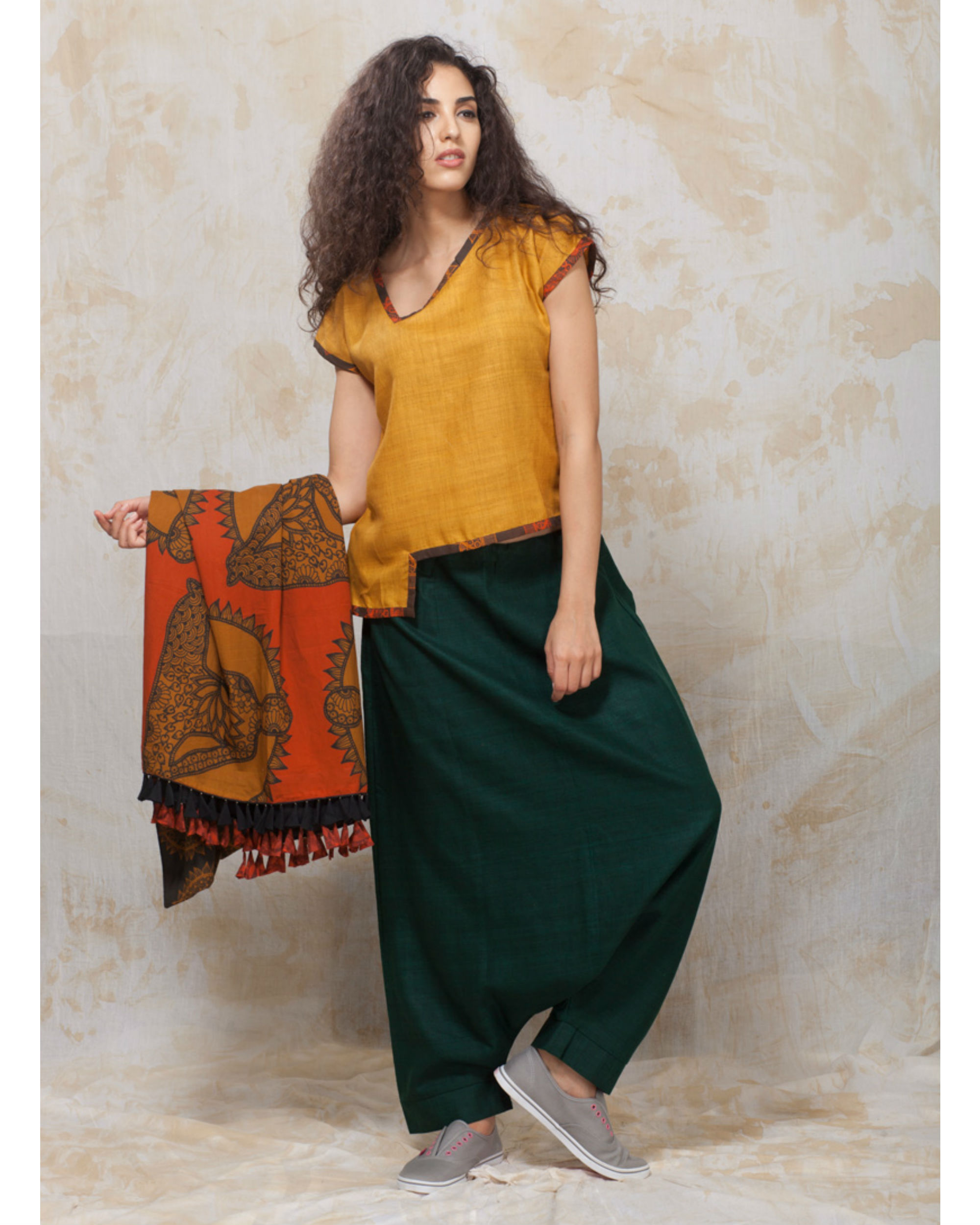 Yellow asymmetric top by Udd | The Secret Label