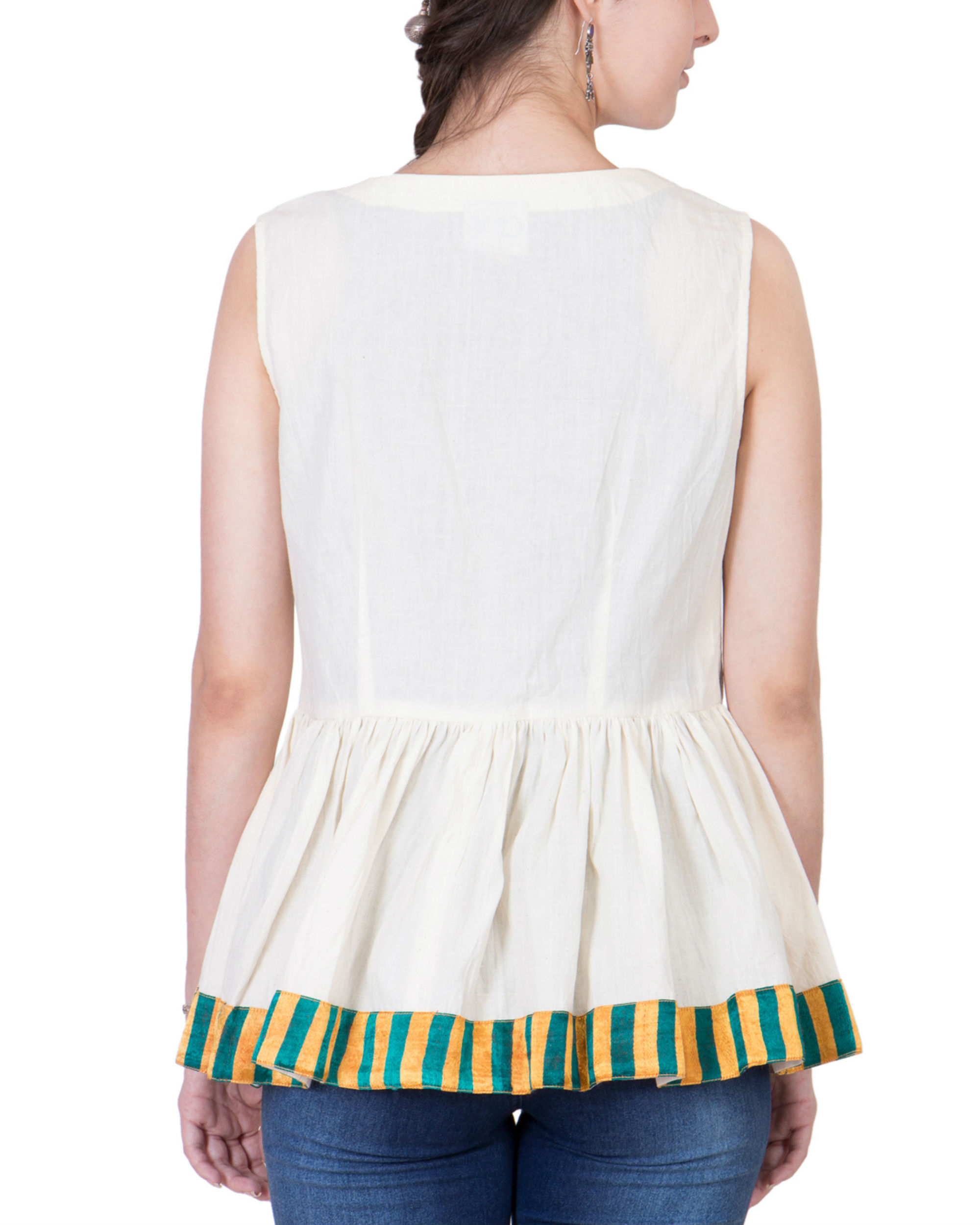 Ecru muslin top by ANS | The Secret Label