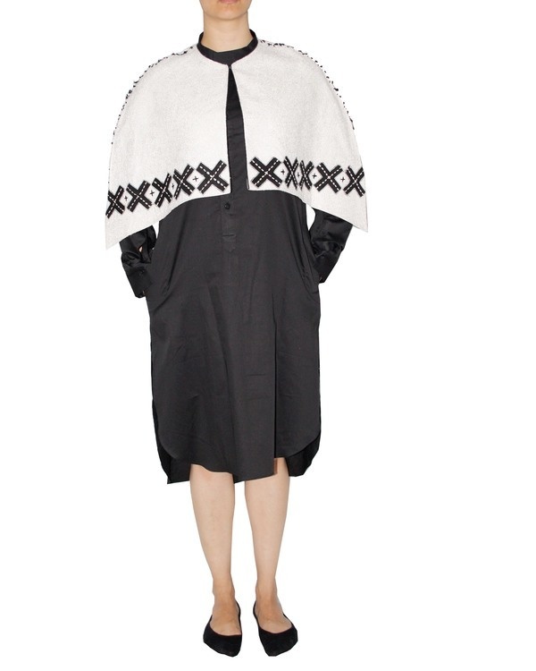 Silken thread cape by Loveleen Dhillon | The Secret Label