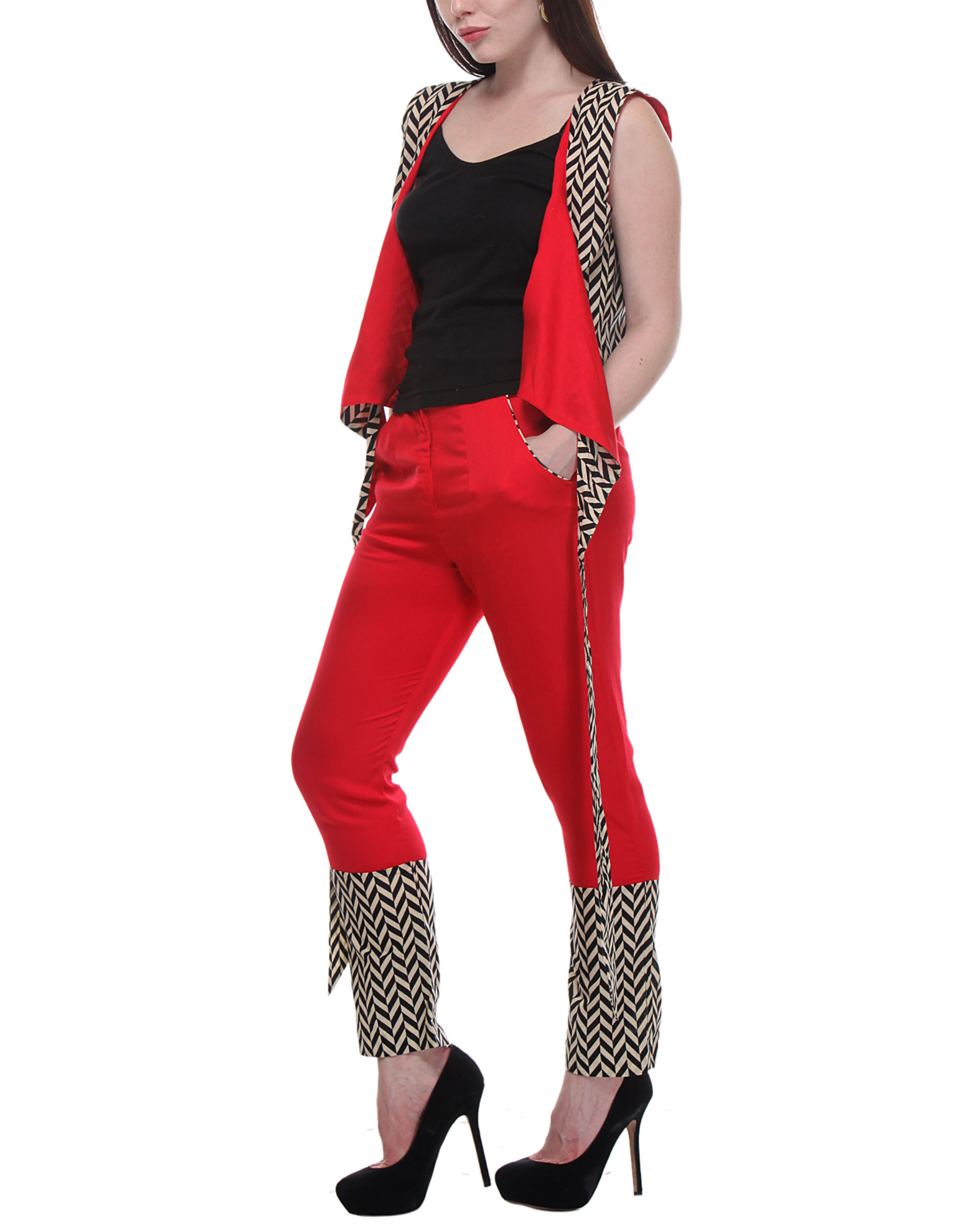 Double sided overlay tie up jacket by Nakita Singh | The Secret Label