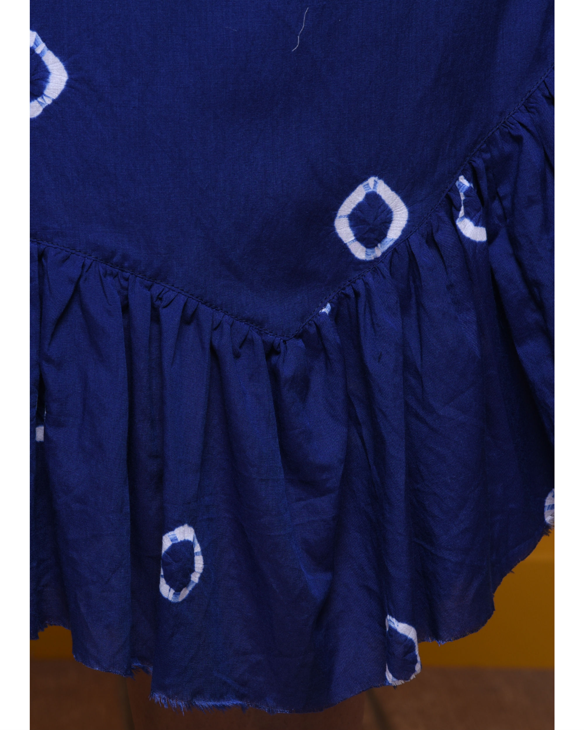 Indigo batik dress by Raasleela | The Secret Label