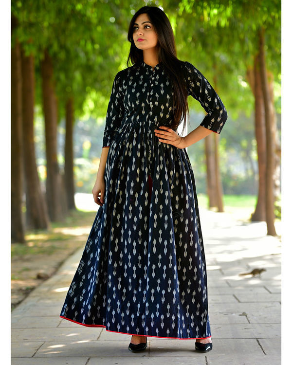 Midnight ikat tunic by Desi Doree | The Secret Label