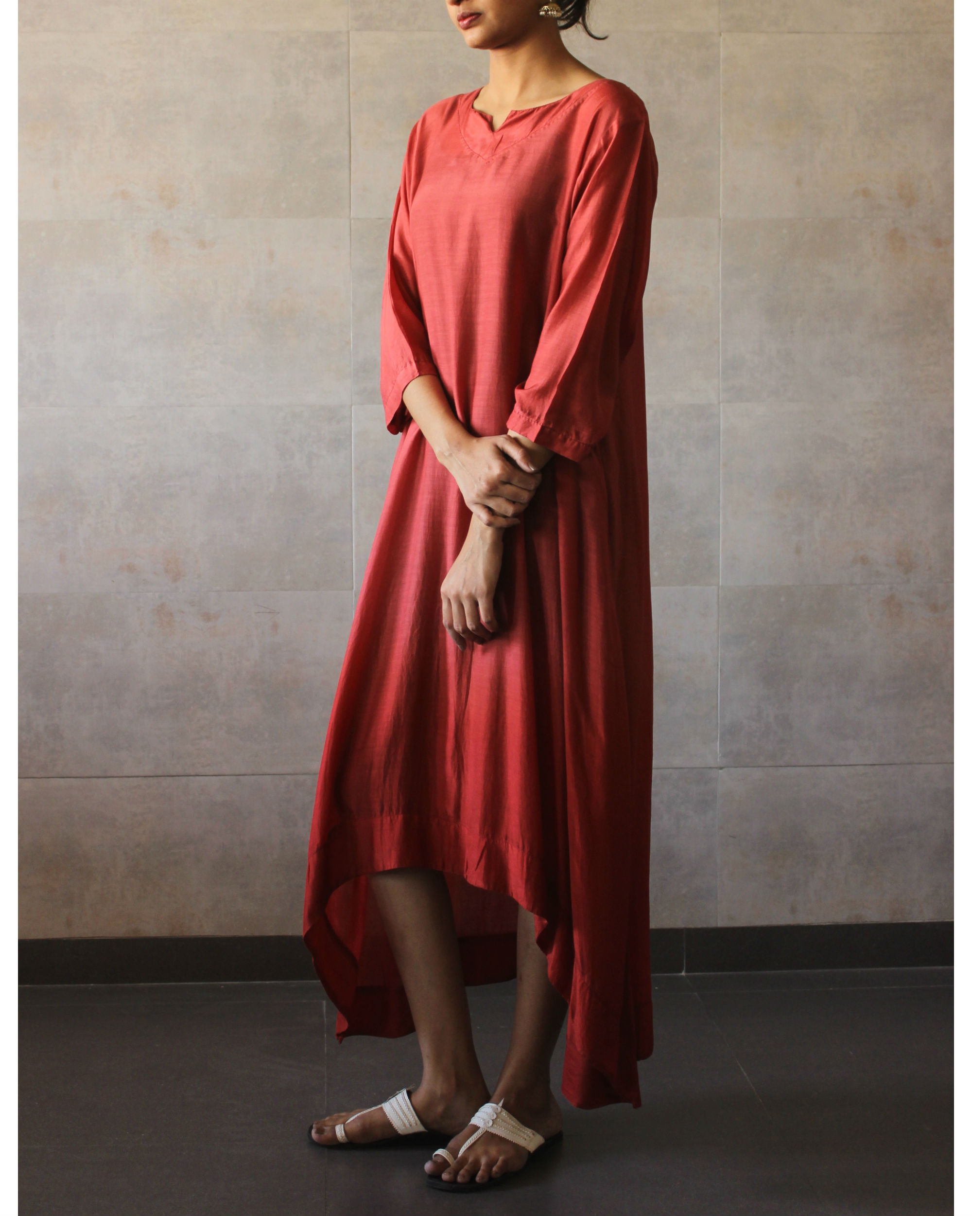 Rust ombre tunic by The Label Studio | The Secret Label