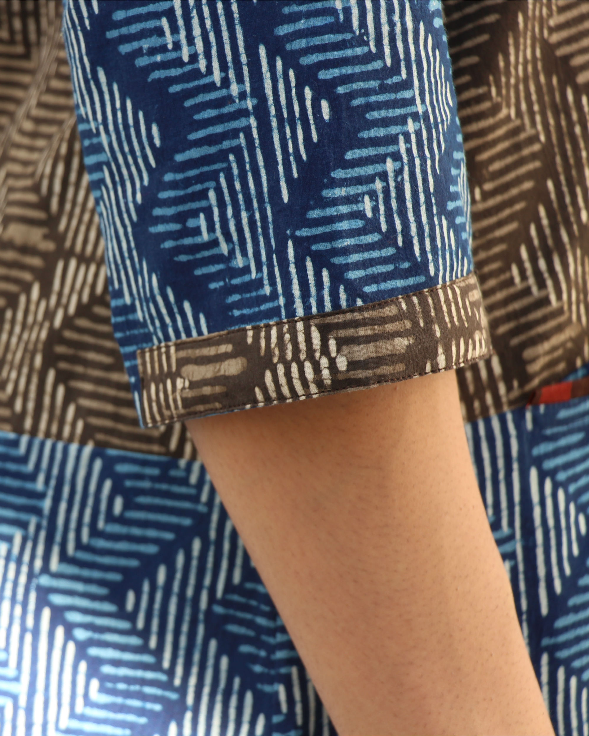 Blue and grey box tunic by Medhya | The Secret Label