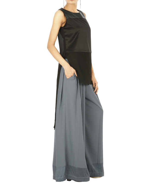 Black transparent top by QUO by Ishita Mangal | The Secret Label