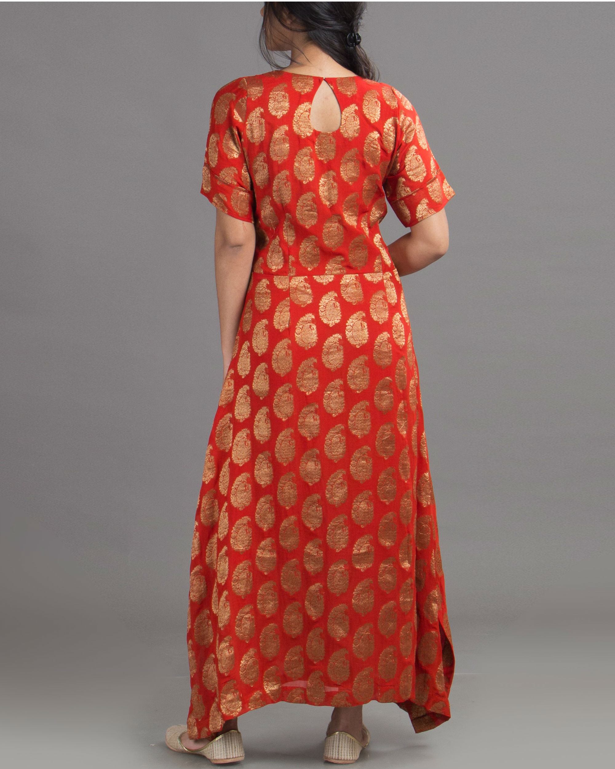 Royal red dress by Raaslila | The Secret Label