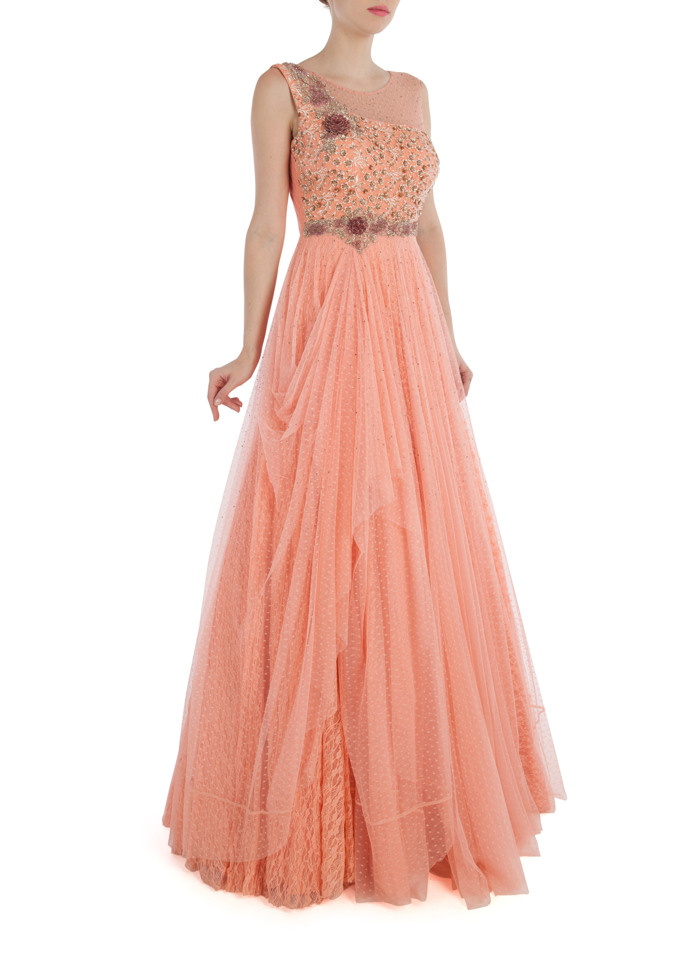 Daisy demure embellished gown by Dolly J | The Secret Label
