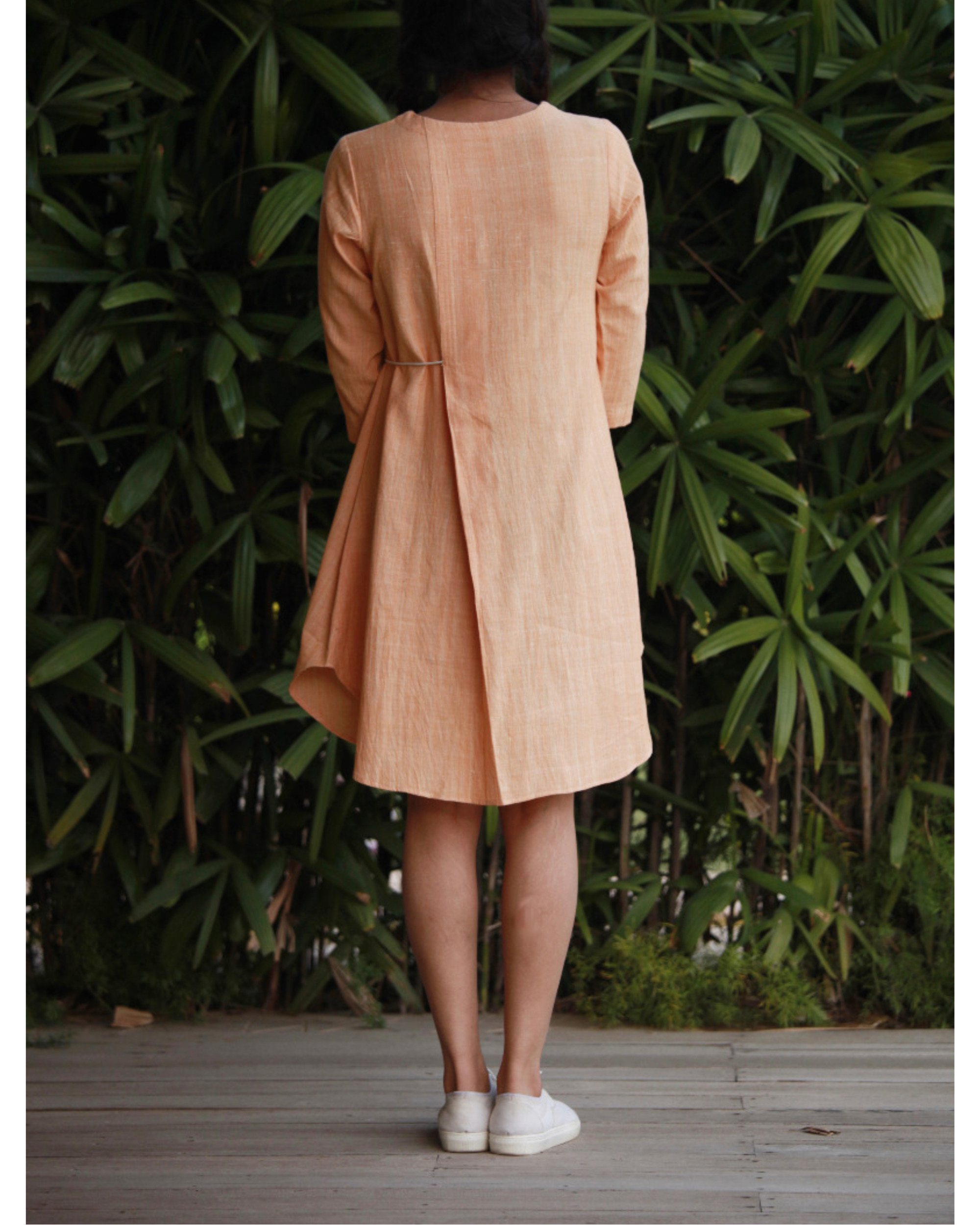 Butterscotch drawstring tunic by ANS | The Secret Label