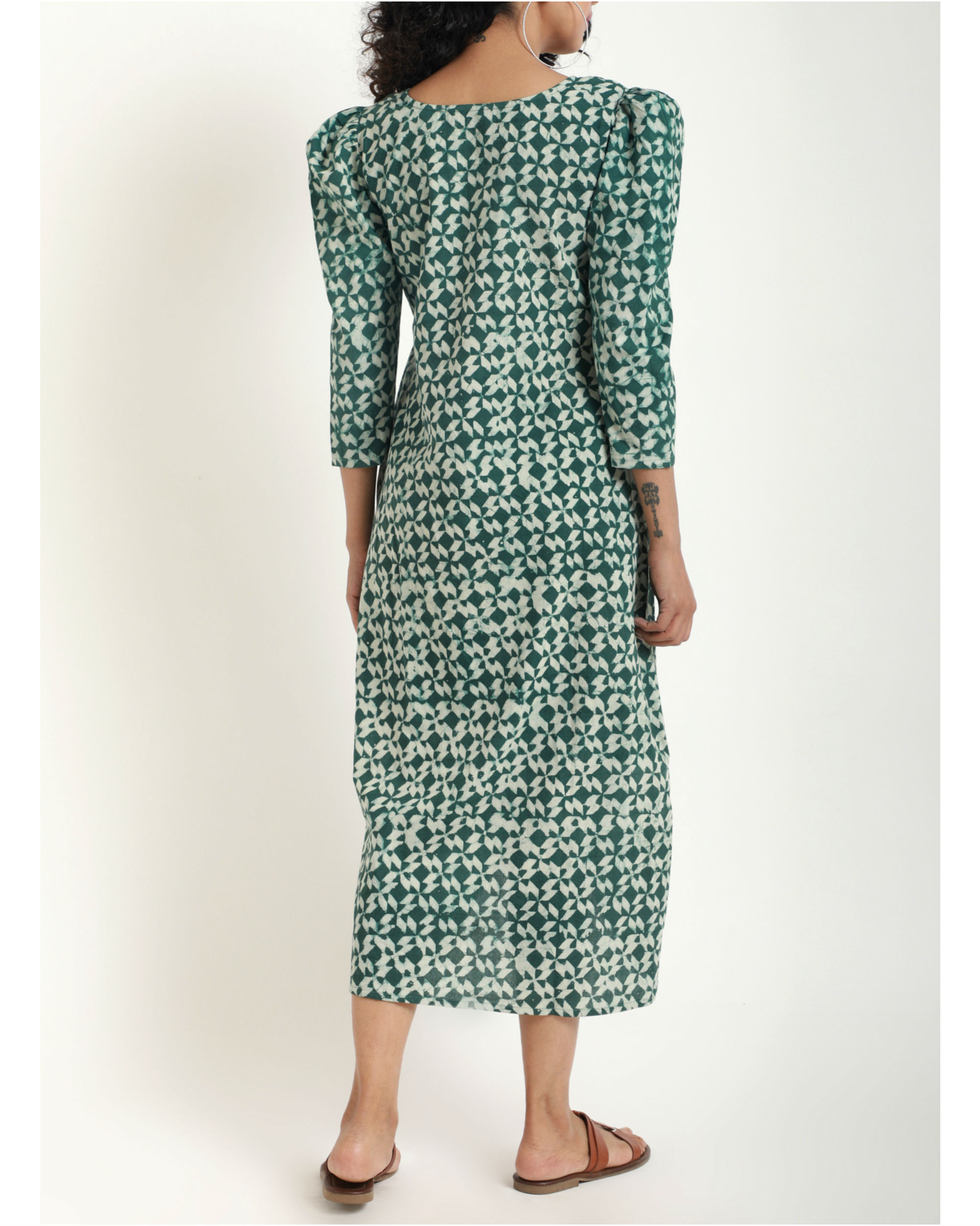 Puff Grid Dress by trueBrowns | The Secret Label