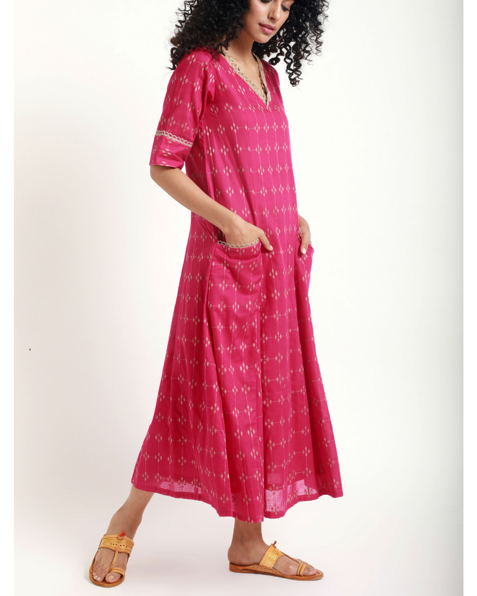 Pink Jute Dress by trueBrowns | The Secret Label