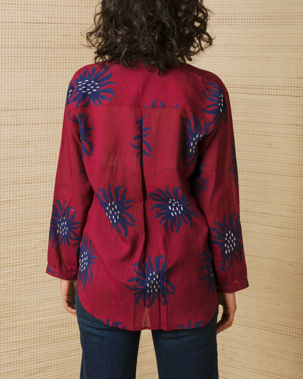 Maroon Anemone Top by Jodi | The Secret Label